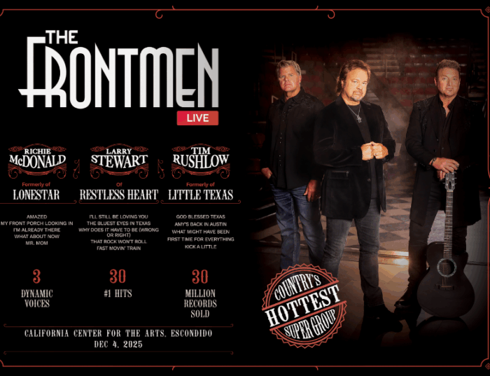 THE FRONTMEN - California Center for the Arts, Escondido